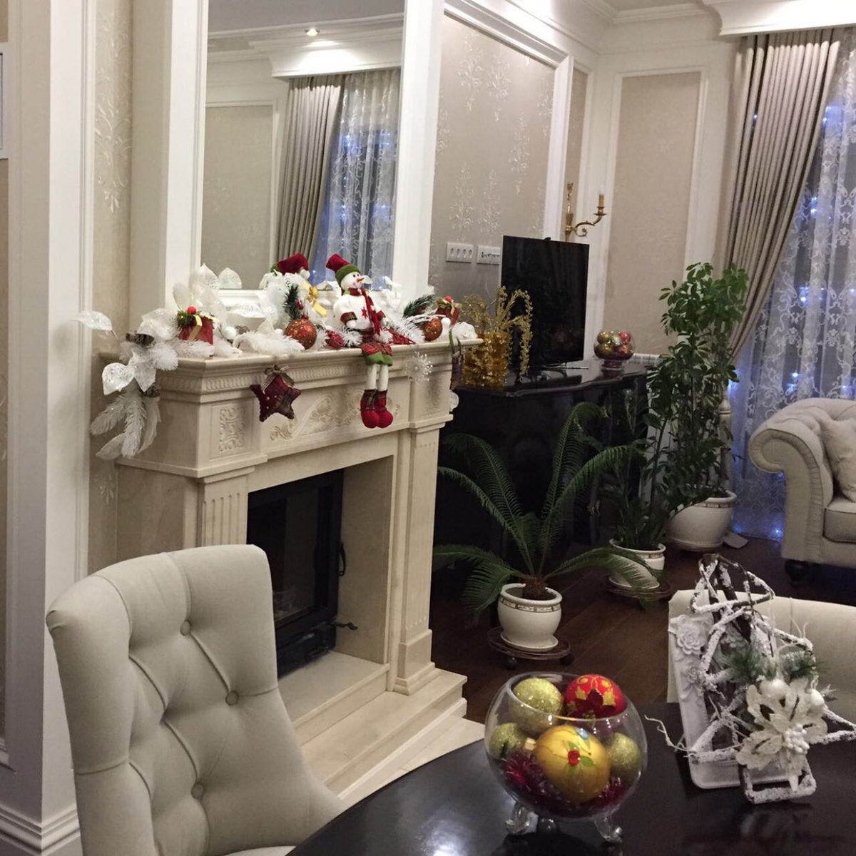 Как украсить камин на Новый год и Рождество ⋆ MiyKamin